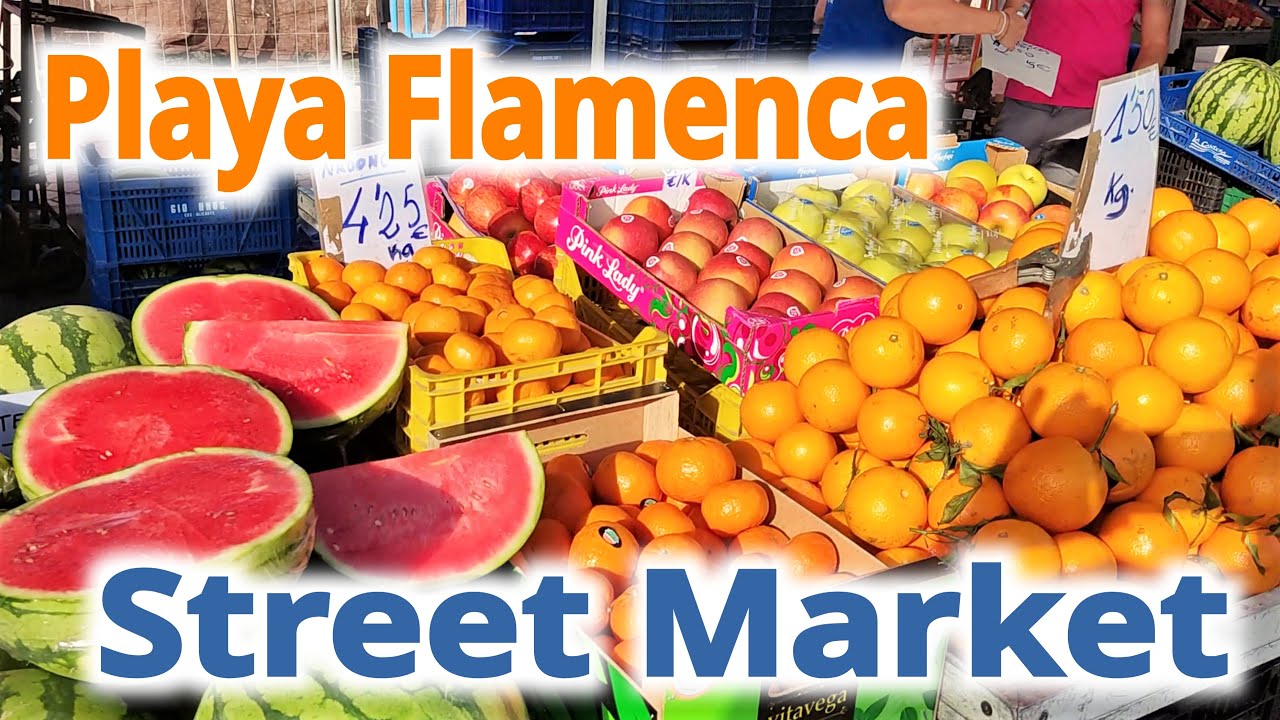 🛒🍉🍏🍅 Playa Flamenca. Saturday street market. #travel #walk #travelvlog ...