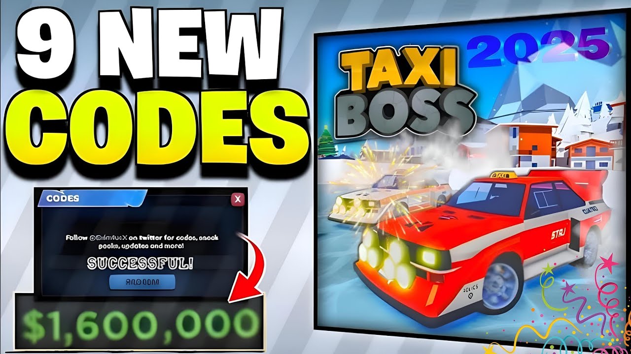 🎄🎁2025 CODES🎄🎁TAXI BOSS CODES 2025 | JANUARY 2025 UPDATE | ROBLOX TAXI ...