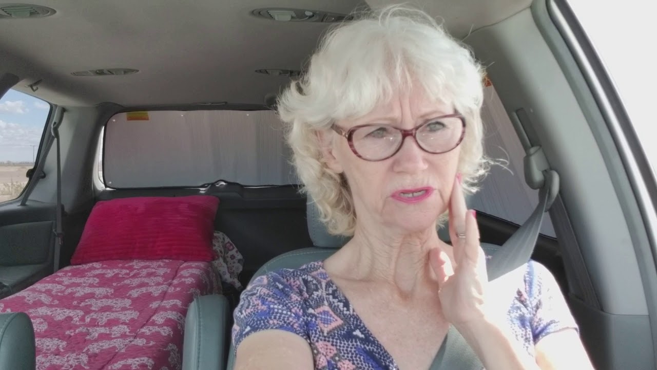 Back home, driving with window coverings, Caravan Carolyn and the ...