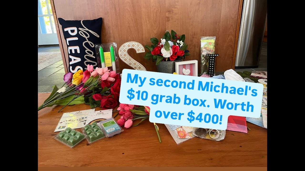 Michael's $10 grab box worth over $400! (October) - YouTube