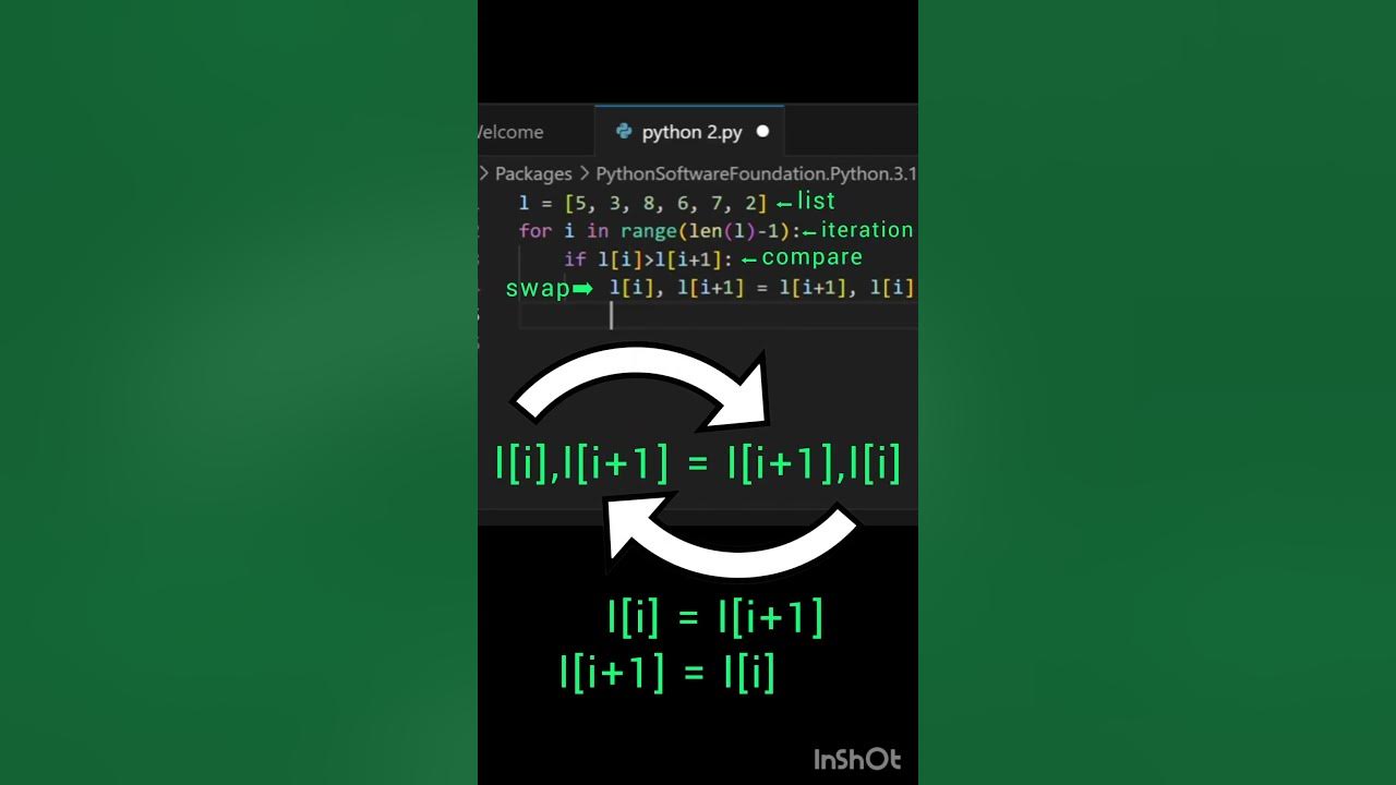 Bubble Sort With Python Programming Bubblesort Interview Python Tutorial Coding Sort 