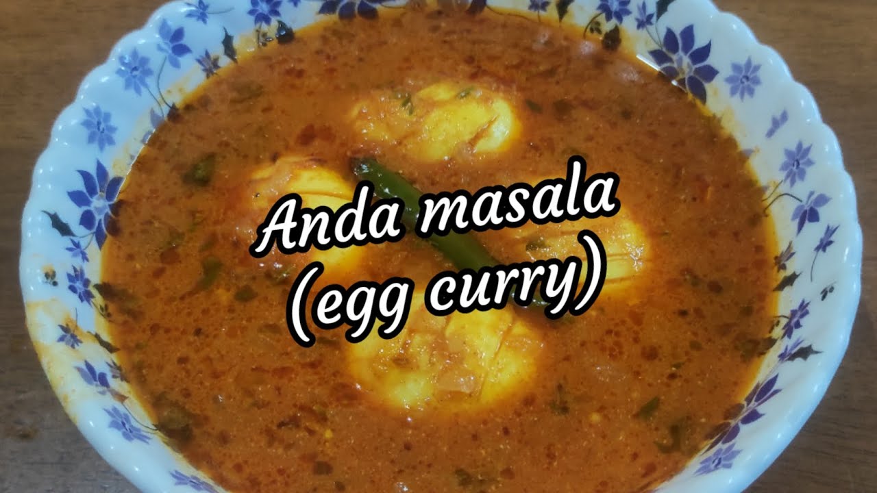 Anda masala (egg curry) recipe - YouTube