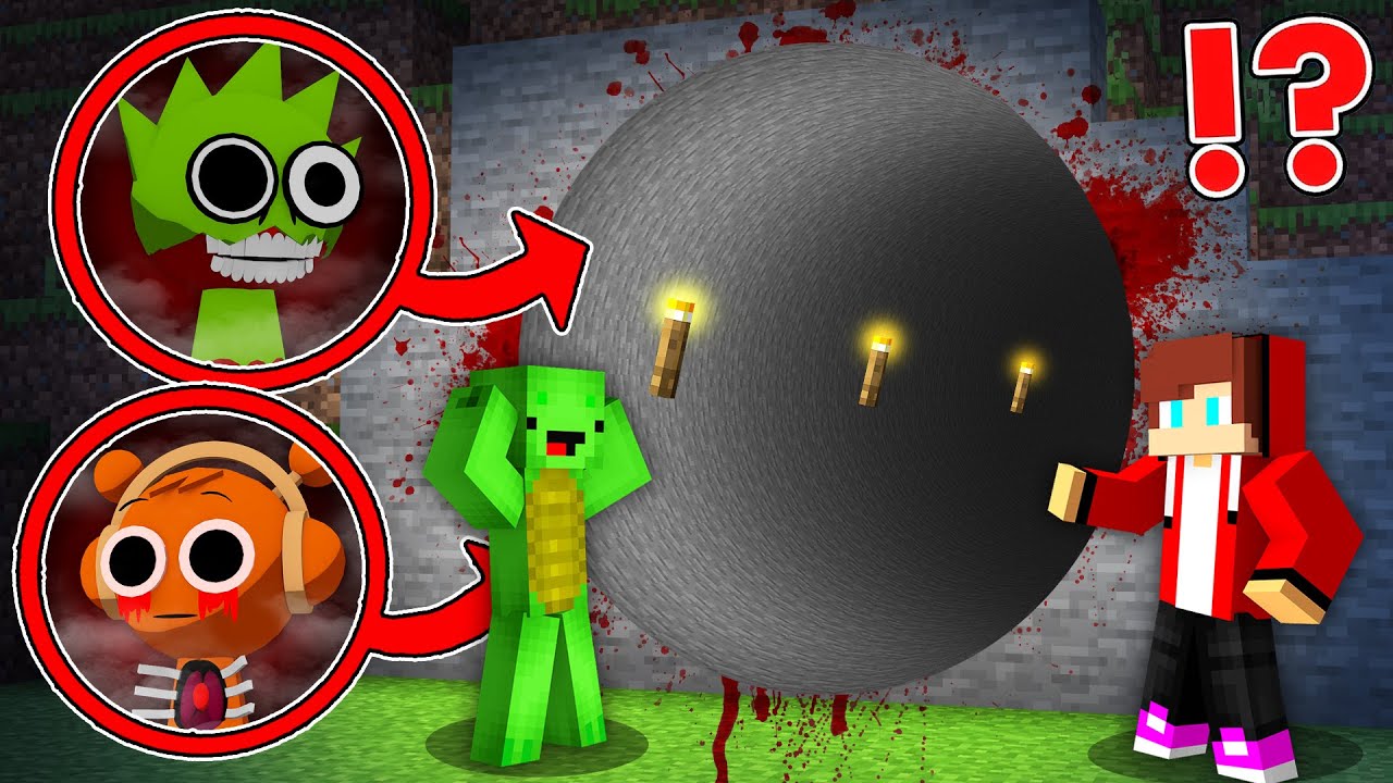 JJ and Mikey Found SCARY TUNNEL of SPUNKI EXE in Minecraft Maizen - YouTube