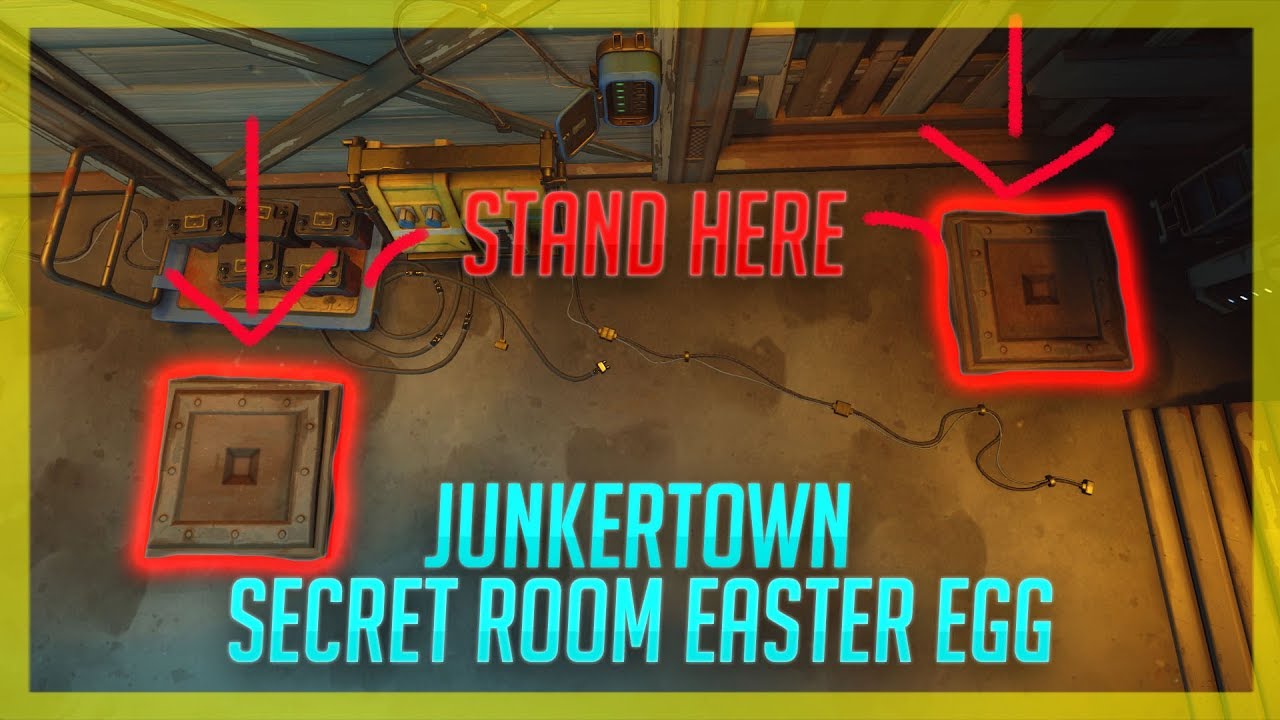 JUNKERTOWN SECRET ROOM EASTER EGG TREASURE OVERWATCH Tutorial - YouTube