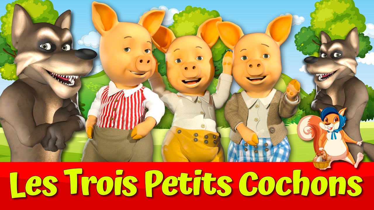 Les Trois Petits Cochons et Le Grand Méchant Loup 🔴🐷🐺I Contes de fées ...