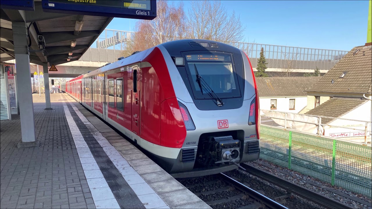 [Sound] BR 490 der S-Bahn Hamburg GmbH auf der S21 (Triebwagen 490 050 ...