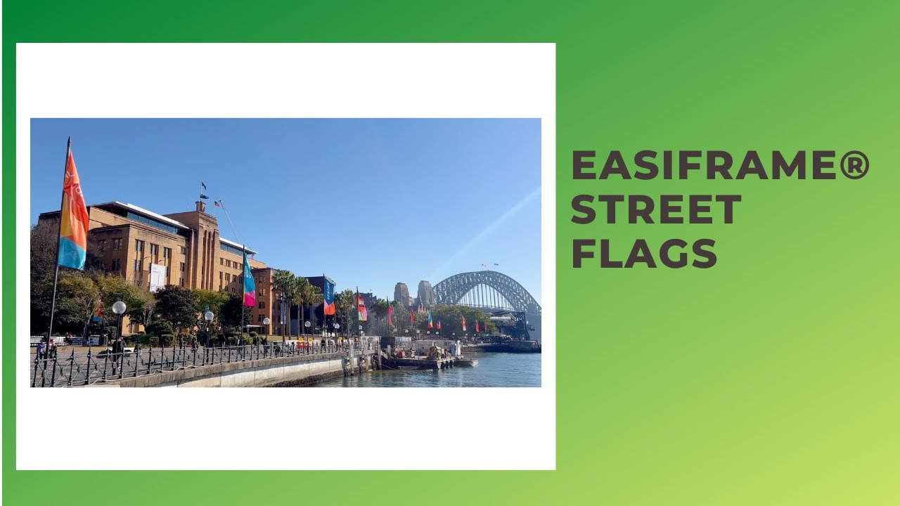 EASIFRAME® STREET FLAGS - YouTube