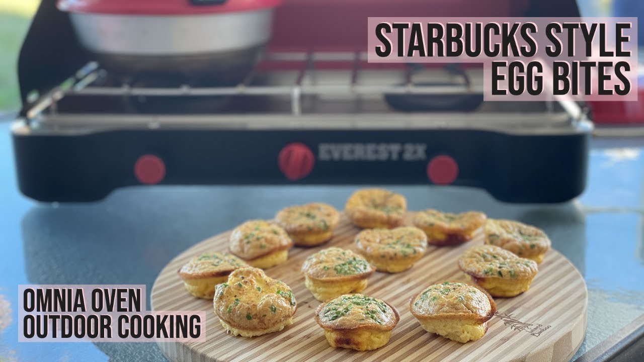 STARBUCKS (style) EGG BITES - OUTDOOR COOKING | OMNIA OVEN - YouTube