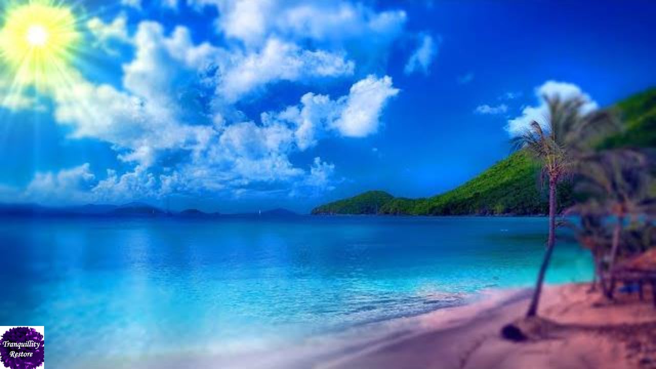 Beach Sounds for Relaxation with Music | Calm Sea and Relaxing Sound of ...