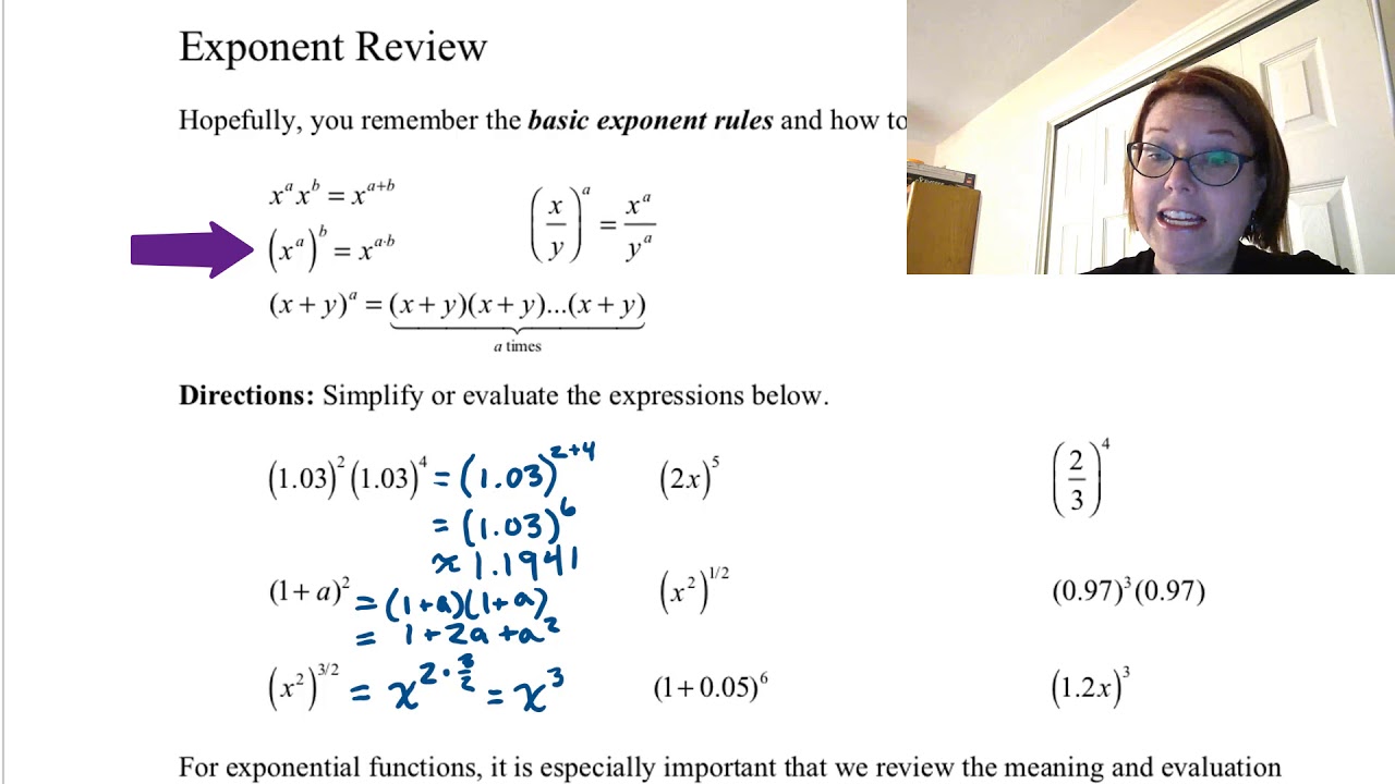 CAC Exponent Review - Basic Exponent Rules - YouTube