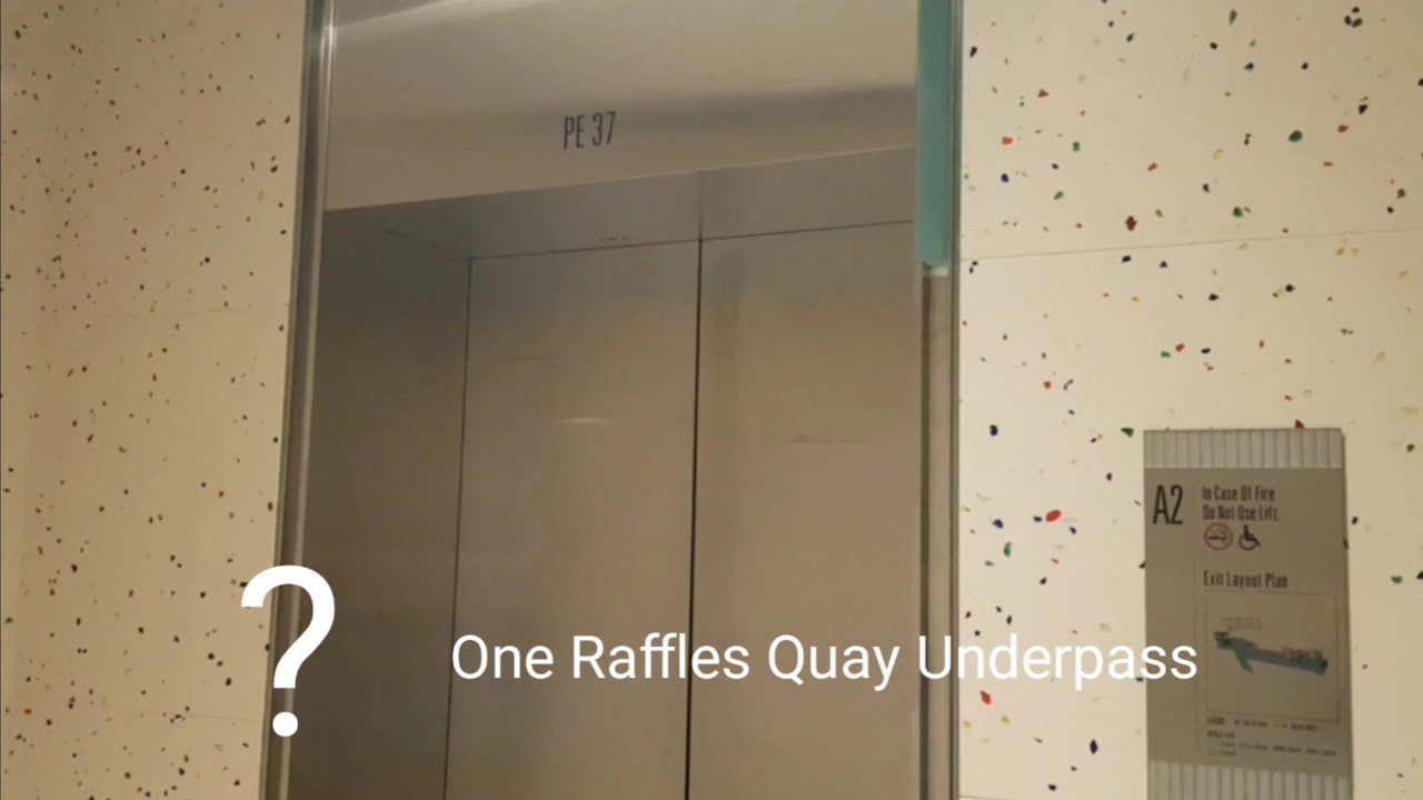 Yong Yang lift at One Raffles Quay Underpass - YouTube