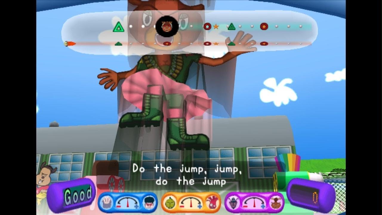 PaRappa 2 Sister Moosesha Cool Rank - YouTube