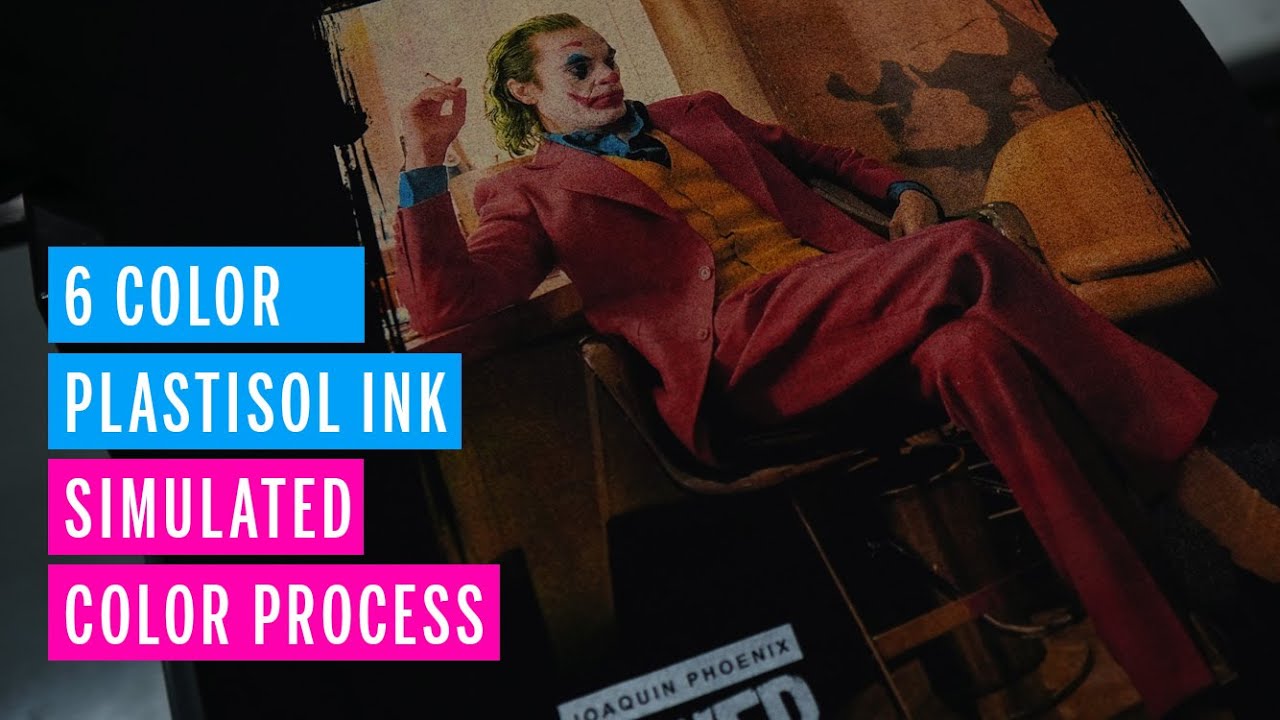 How I Print Joker 6 Color / Simulated Color Process / Plastisol Ink ...