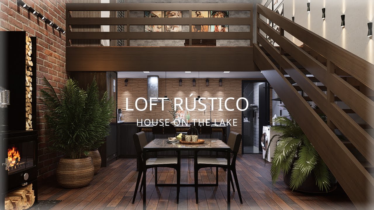LOFT RÚSTICO - CABANA ESTILO LOFT DUPLEX CONTEMPORÂNEO E INDUSTRIAL ...