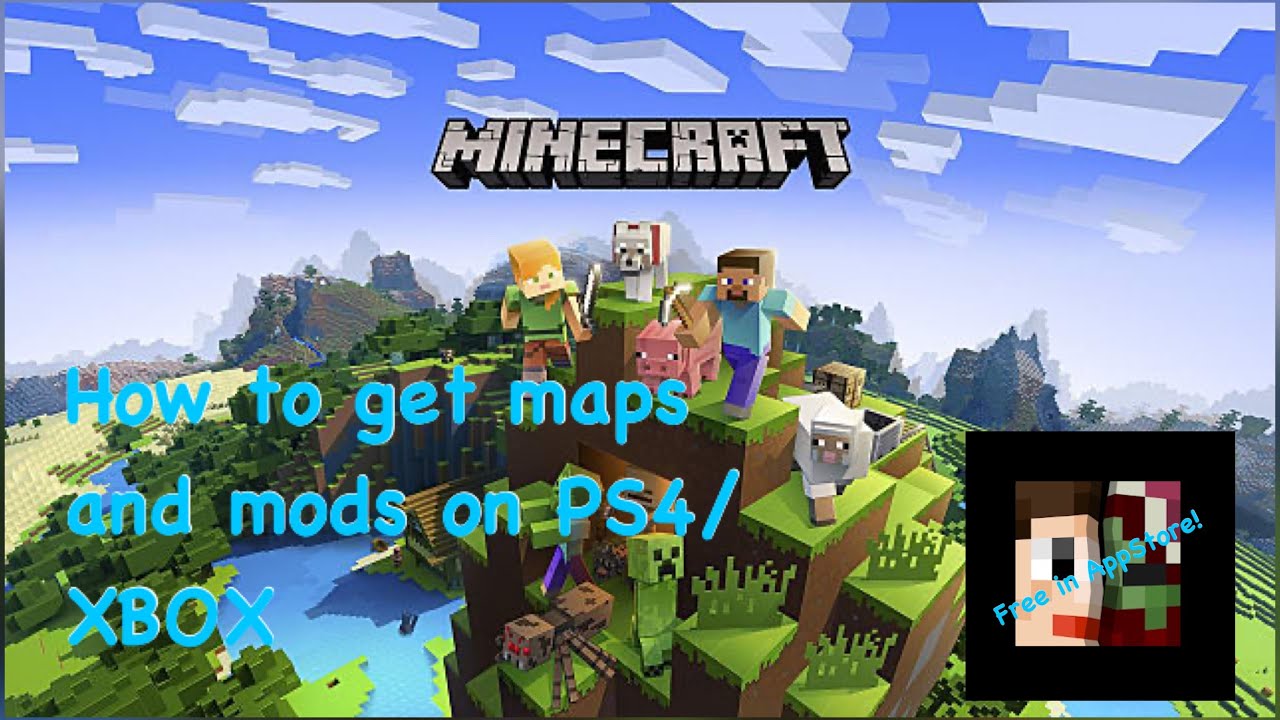 How To Use Maps And Mods On Minecraft! (PS4/XBOX) - YouTube