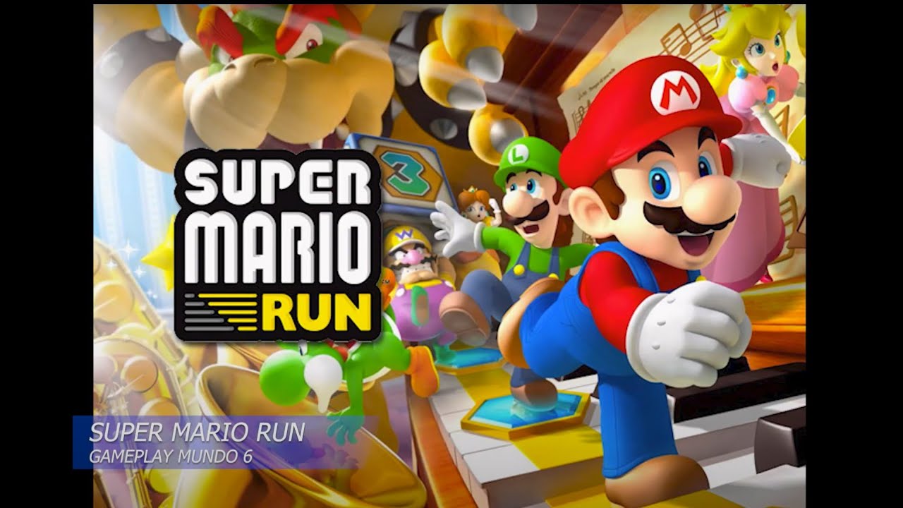 SUPER MARIO RUN (2016) - GAMEPLAY "MUNDO 6" - YouTube
