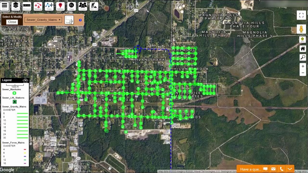 Diamond Maps Sewer Cleaning Example (Video 241) - YouTube