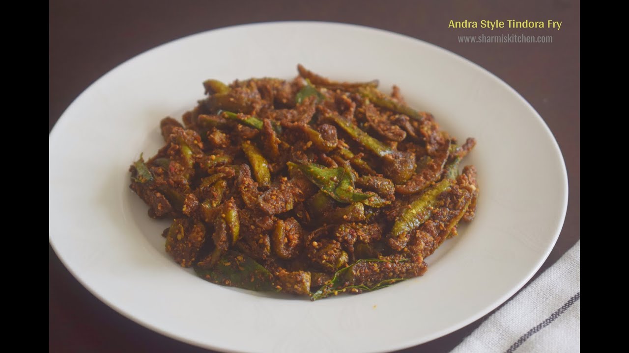 Andra Style Tindora Fry Recipe | Andra Style Dondakaya Fry - YouTube