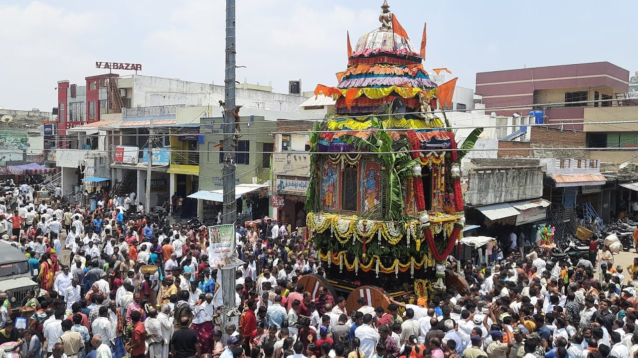 కలియుగ దైవం శ్రీప్రసన్న వేంకటరమణస్వామి రథోత్సవ వేడుక#rayadurgam # ...