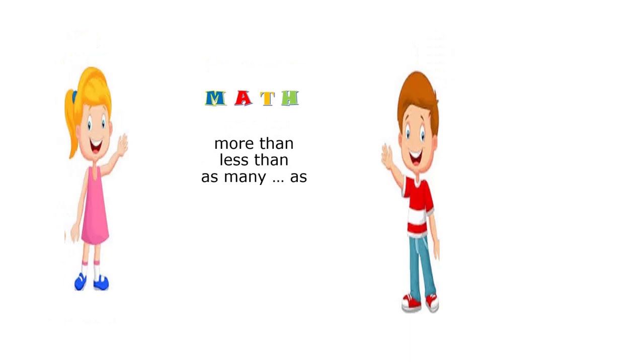 more than / less than / as many as - YouTube