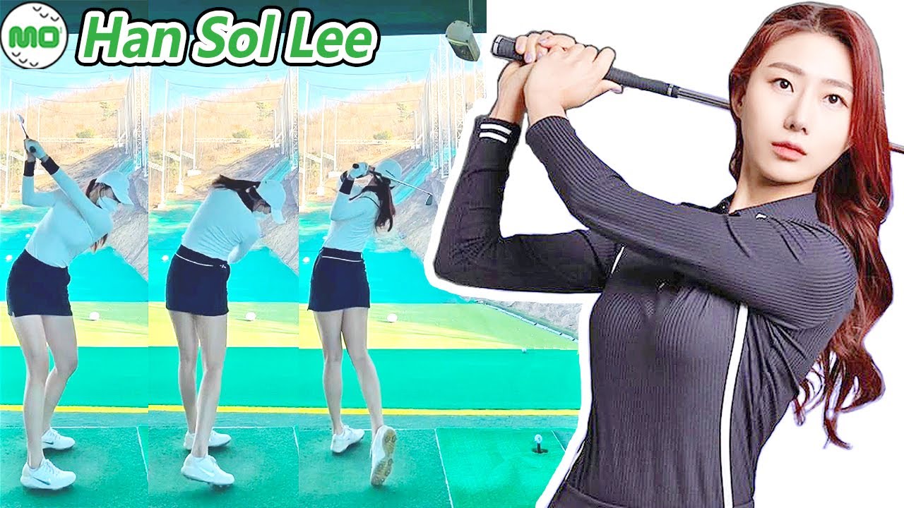 Han Sol Lee イ・ハンソル 韓国の女子ゴルフ スローモーションスイング!!! - YouTube