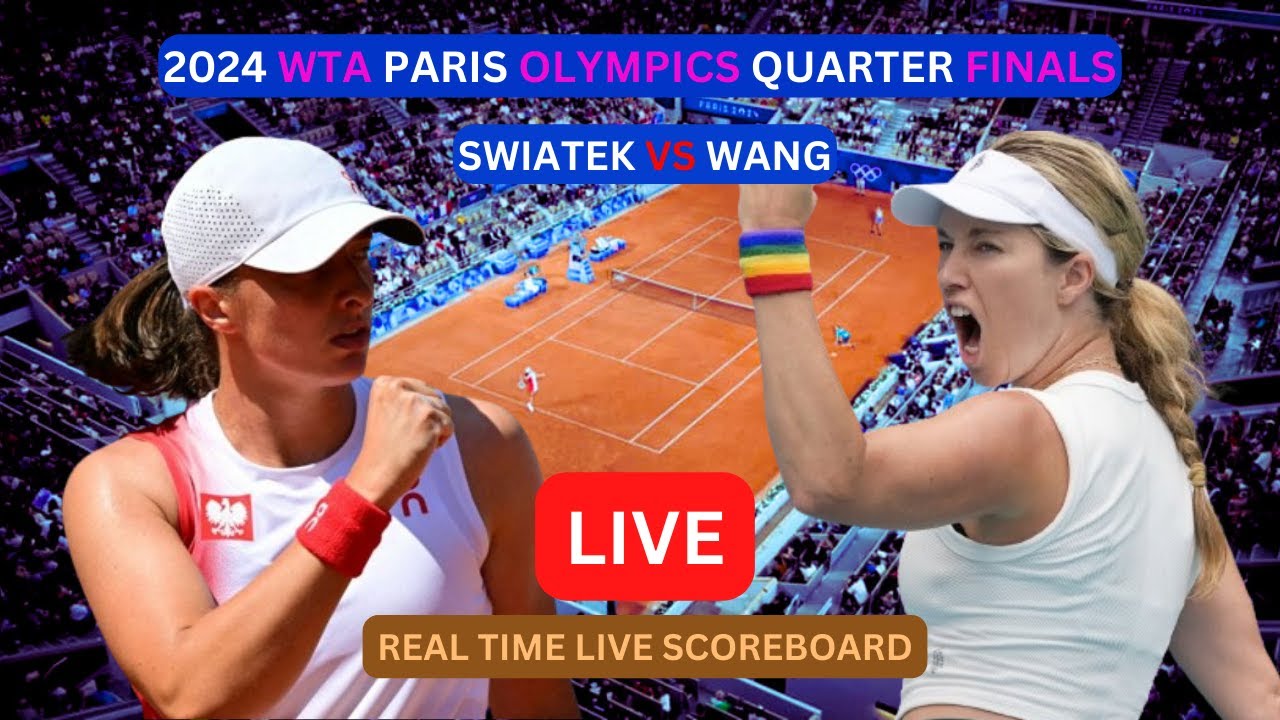 Iga Swiatek Vs Danielle Collins LIVE Score UPDATE Today Tennis 2024 WTA ...