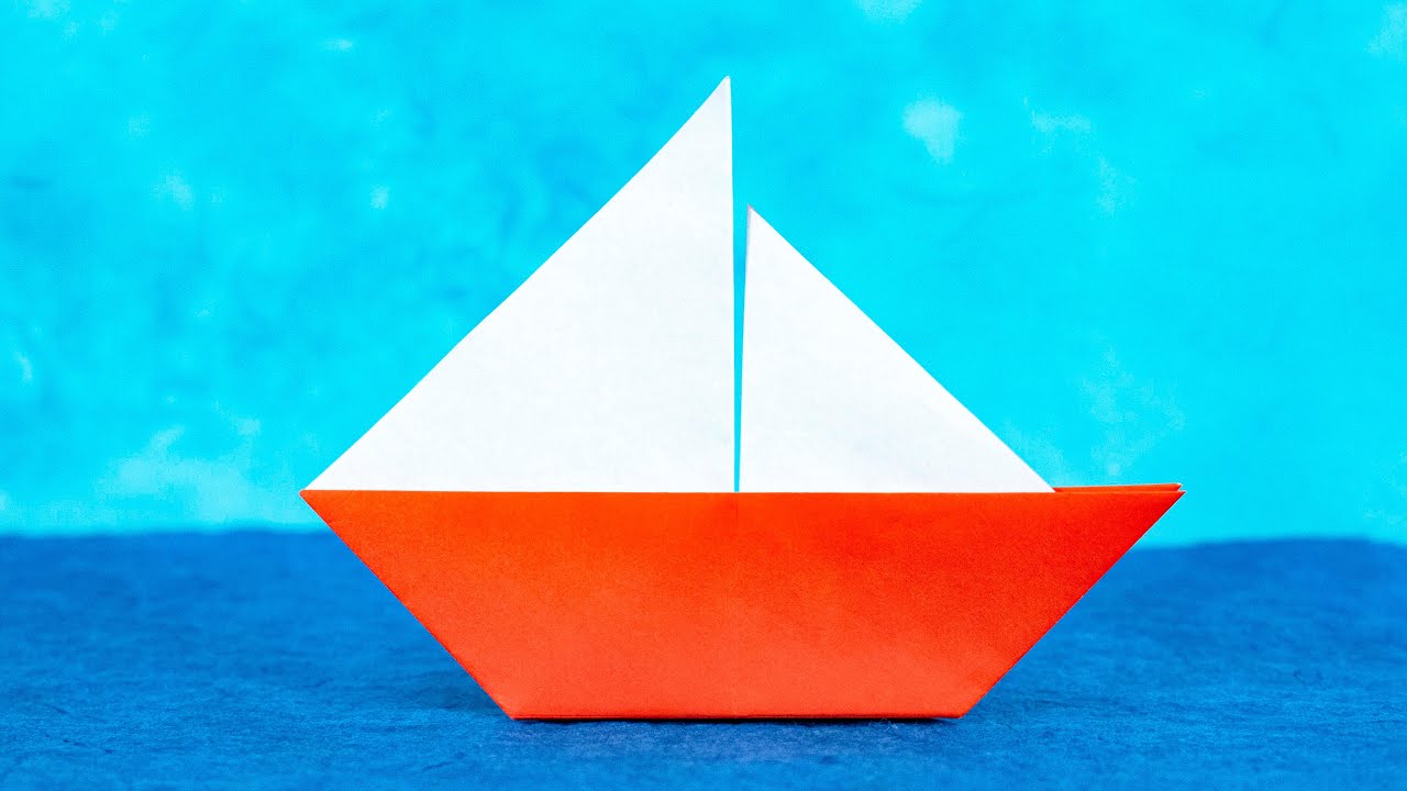 Origami Sailboat Tutorial (Traditional) - YouTube