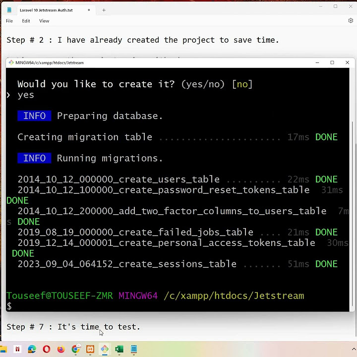Laravel 10 : Jetstream Auth in 60 seconds #shorts - YouTube