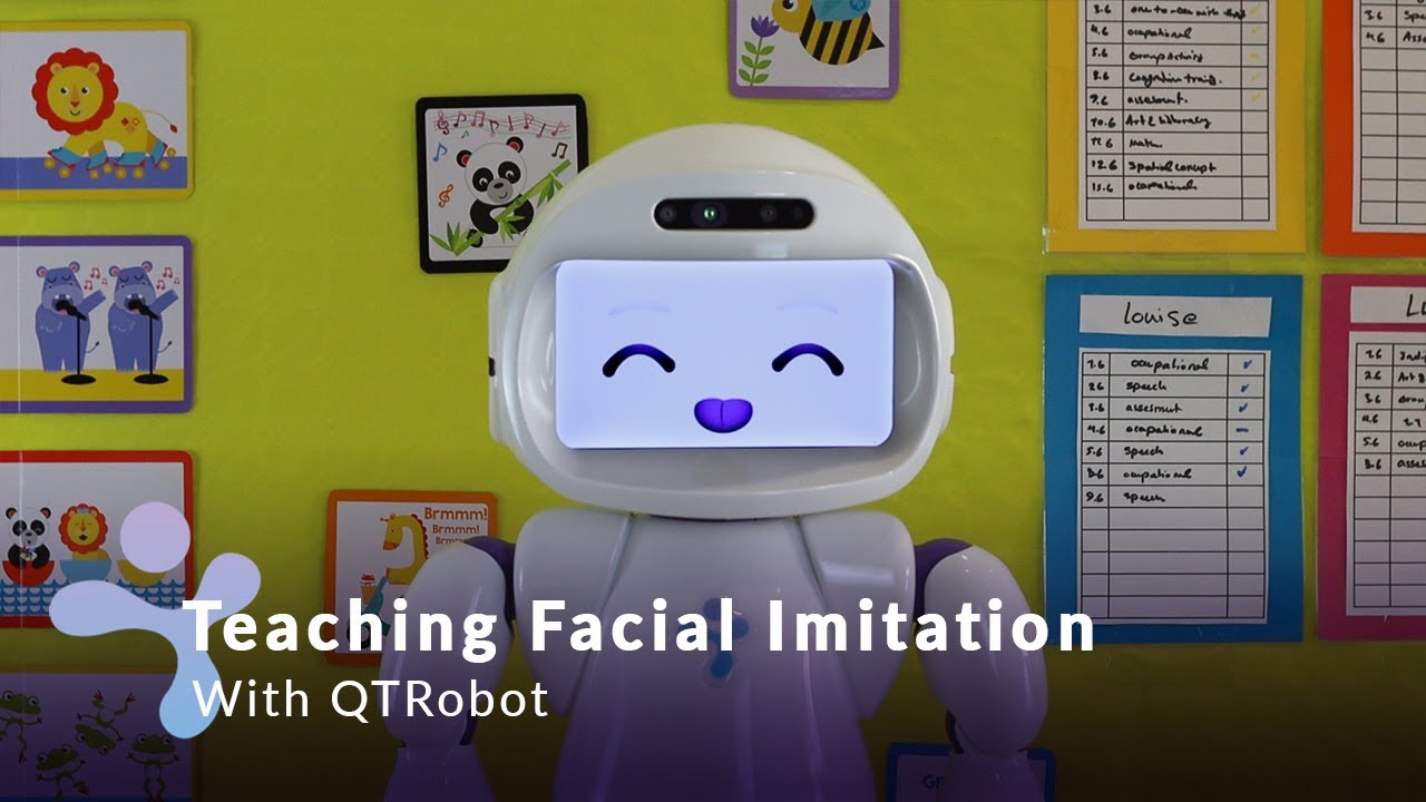 Robot teaching copying facial expressions to children with autism and ...