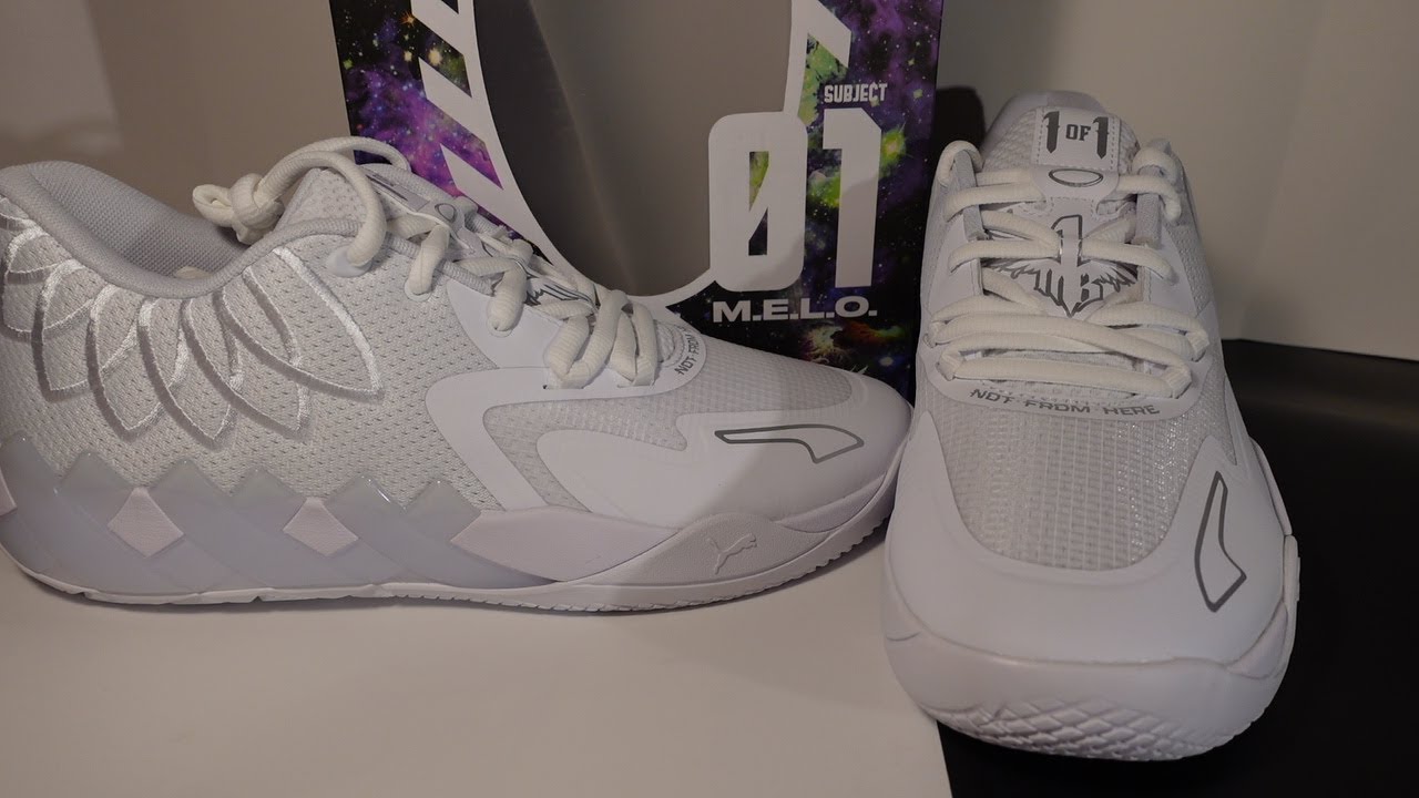 Puma MB. 01 Low White. How good are they? Lamelo Ball shoes - YouTube