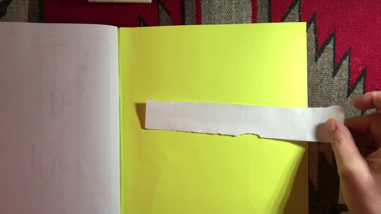 Folding paper strips into equal parts - YouTube