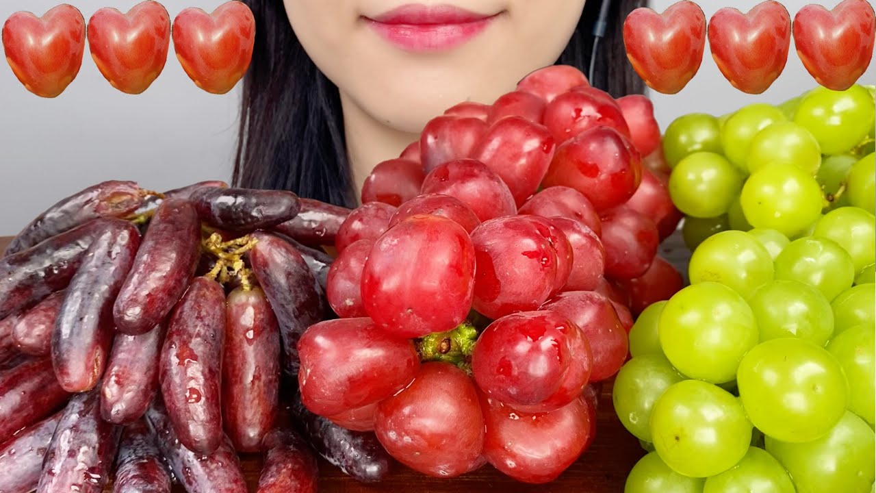 마이하트포도는 껍질째 먹지마세요 Asmr Youtube