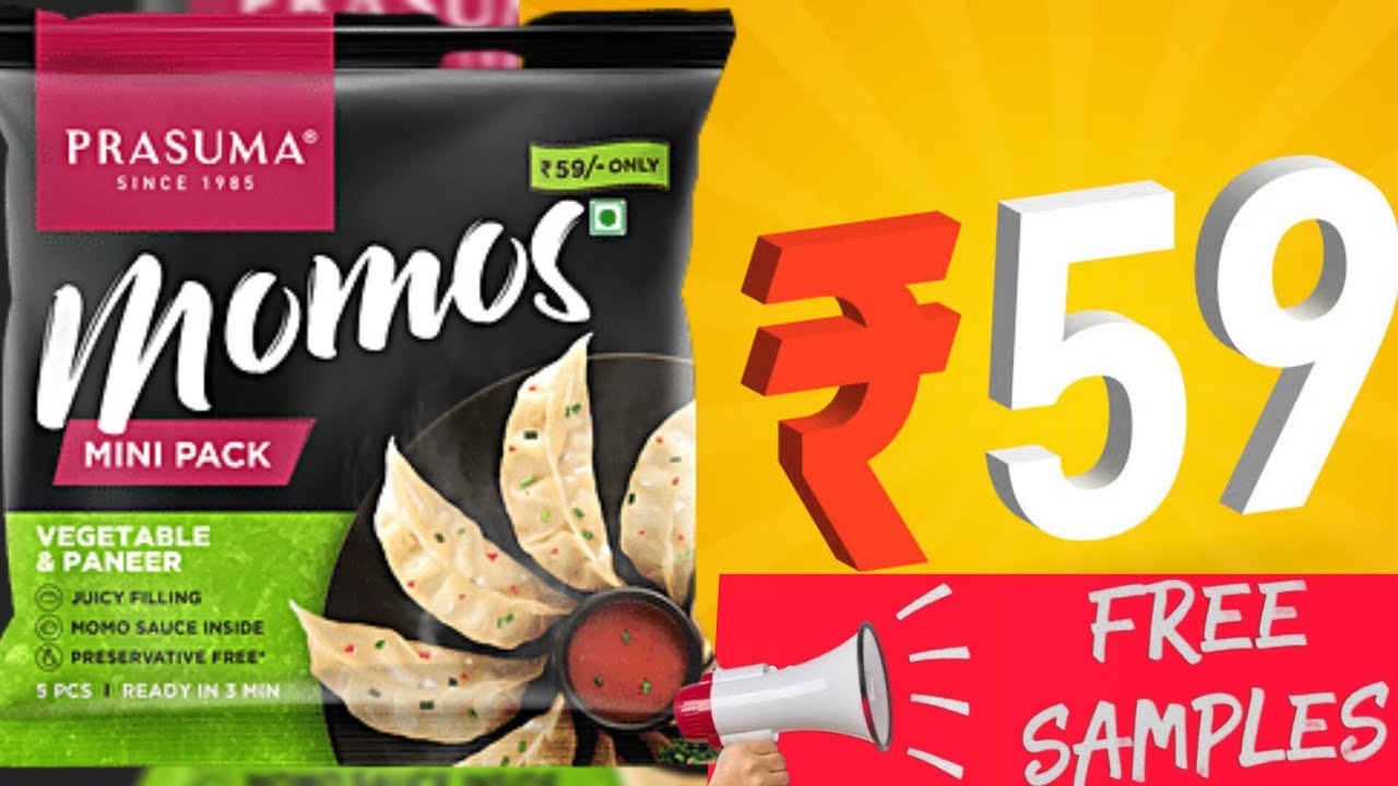 "Exploring the Delightful Prasuma Mini Pack Momos | Only 59 Rupees! 😋🥟 ...