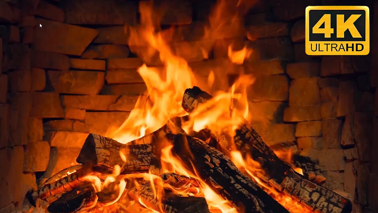 Fireplace 10 hours full HD 🔥 Relaxing Fireplace (24/7) 🔥 Fireplace with ...