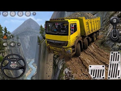 Heavy Dumper Truck offroad challenges driving l Bus simulator indonesia l Truck Driving