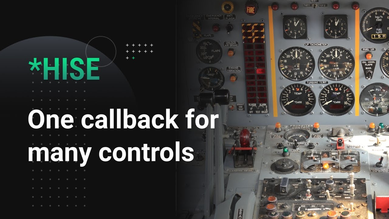 HISE: Assigning a control callback to multiple controls - YouTube
