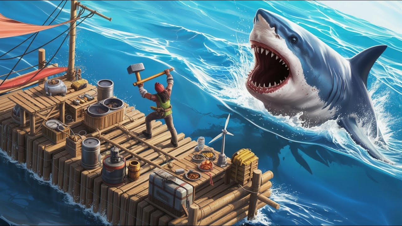 🌊 Upgrading My Raft to a Mega Base! 🚀 Live Ocean Survival - YouTube