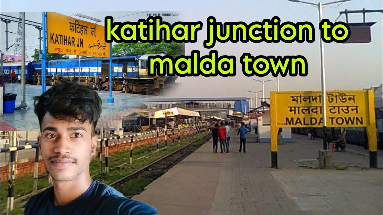 katihar junction to malda town #railways #railway #train - YouTube