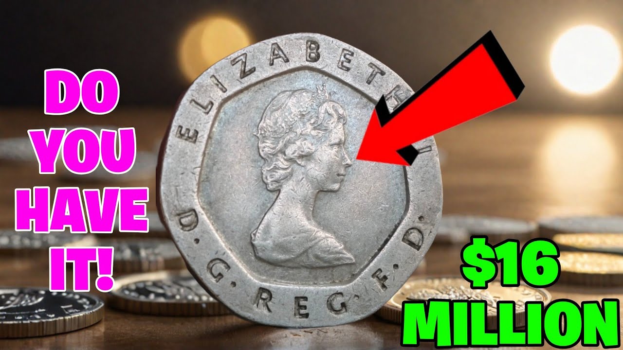 Top 3 Most Valuable UK Elizabeth 20 Pence Coins UK Coin With Money ...