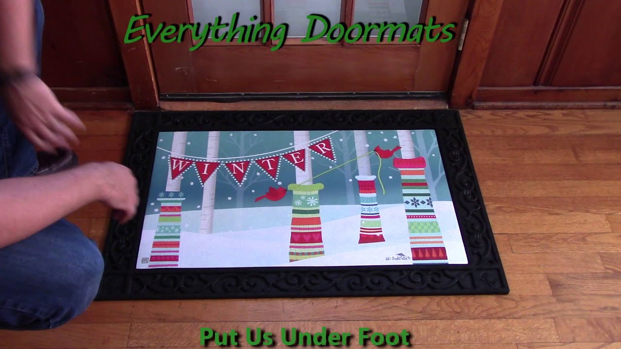 Yarn Bomb MatMates Insert Doormat - 18 x 30 - YouTube