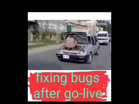 Fixing bugs in production meme - YouTube