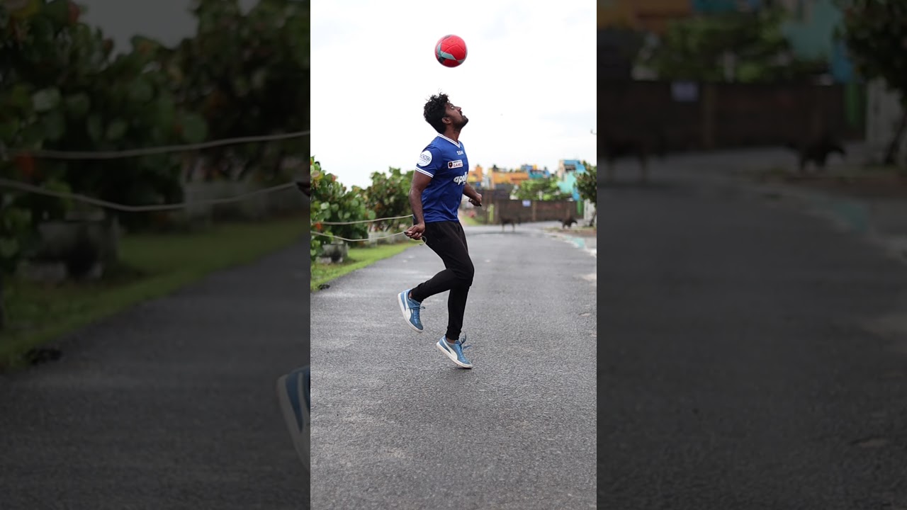 Skipping with Football 😲 - YouTube