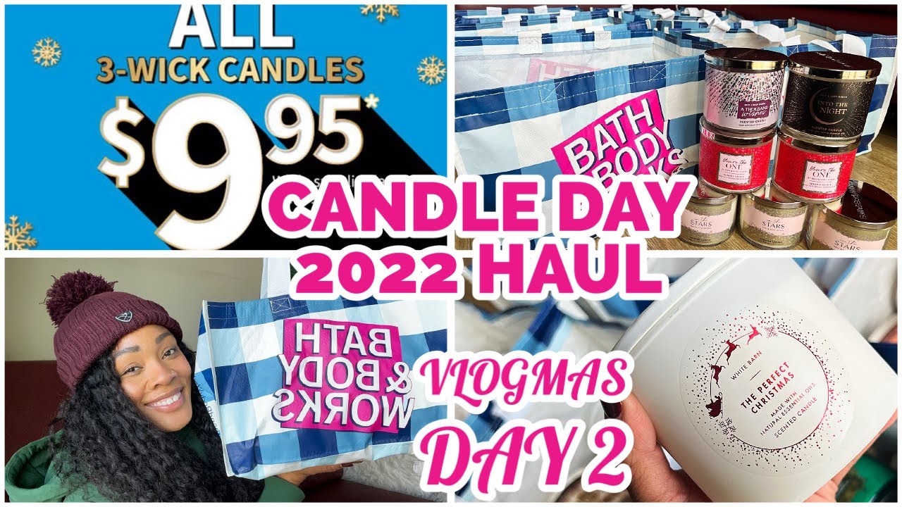 HUGE BATH & BODY WORKS CANDLE DAY 2022 HAUL & MINI VLOG! FOUND EVERYTHING ON MY LIST! VLOGMAS ...