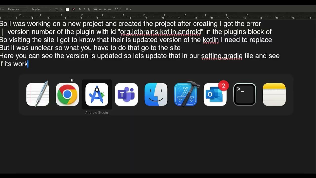 version number of the plugin with id "org.jetbrains.kotlin.android" in the plugins block. Solved ...