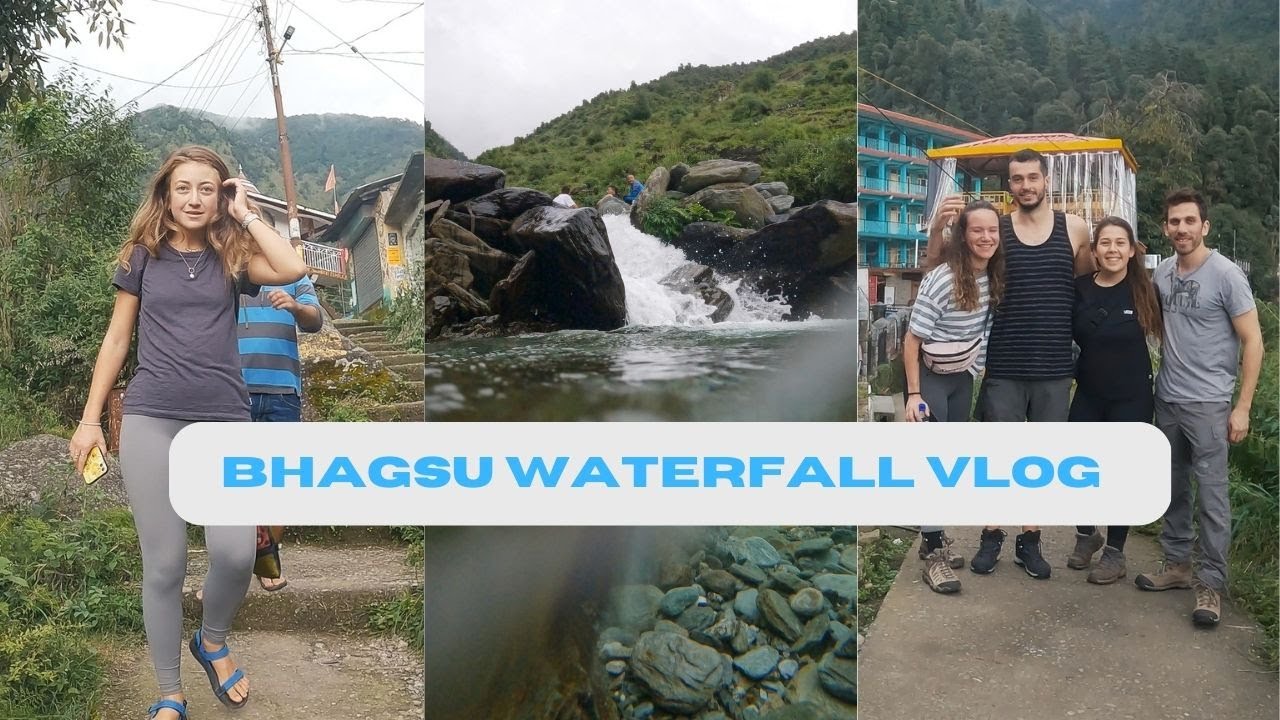Walking from Dharamkot village to Bhagsu Waterfall (Hindi) - Blue Pani Wala Waterfall - YouTube