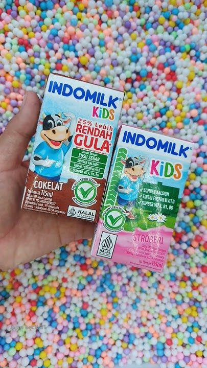 mencari dan menemukan jajanan susu uht indomilk stroberry dan chocolate di dalam kardus #jajanan ...
