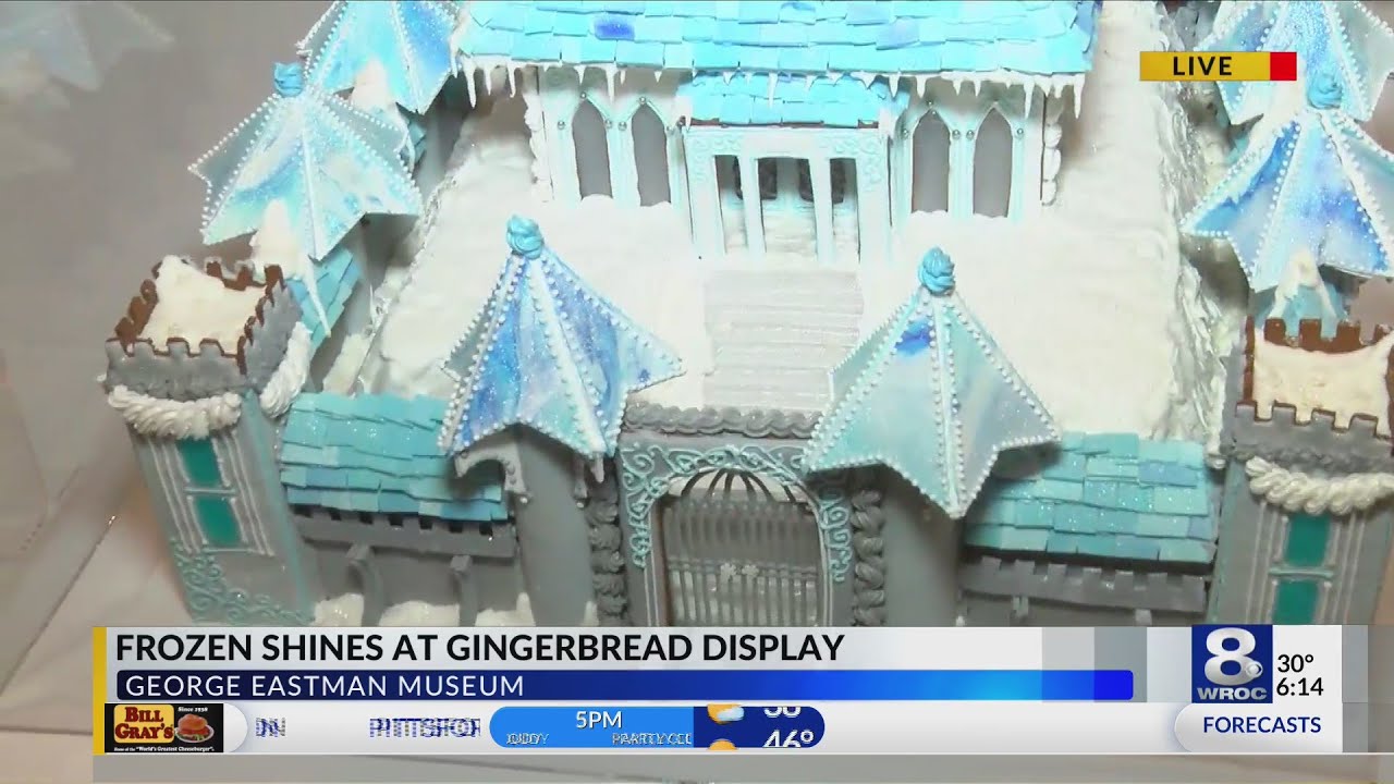 'Frozen' gingerbread house on display at the George Eastman Museum ...