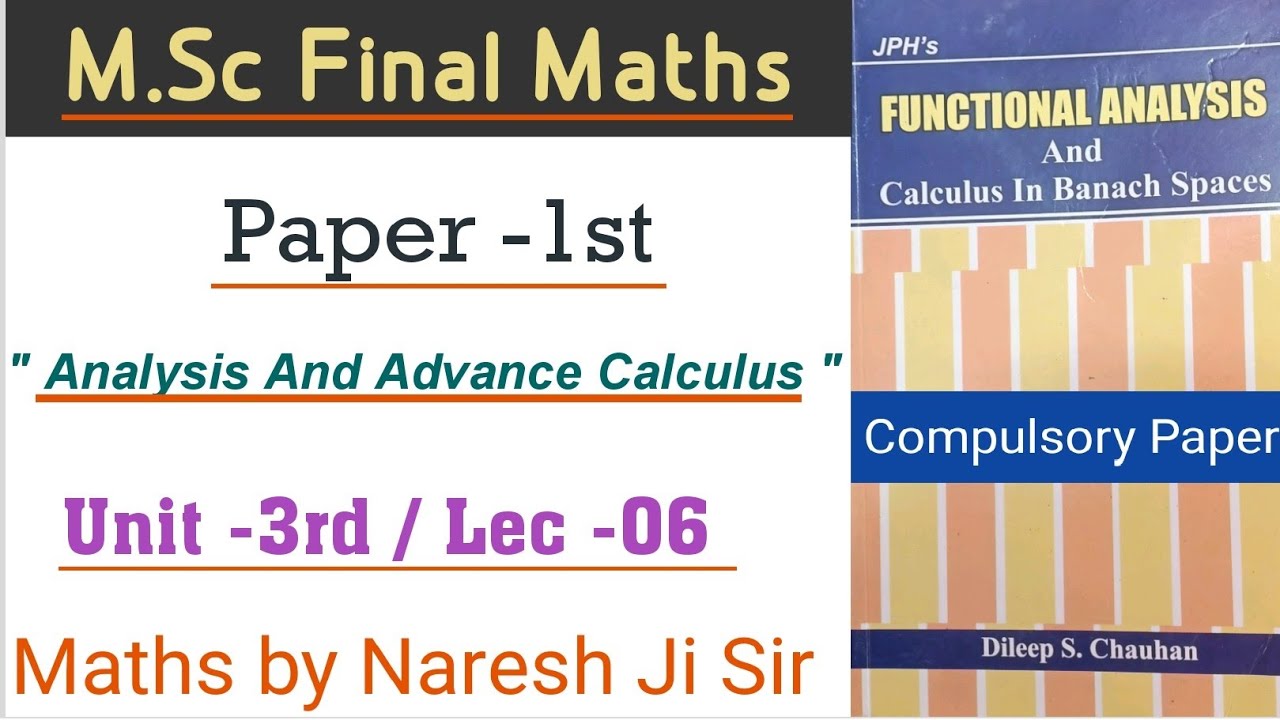 Riesz lemma, analysis and advance calculus, functional analysis ...