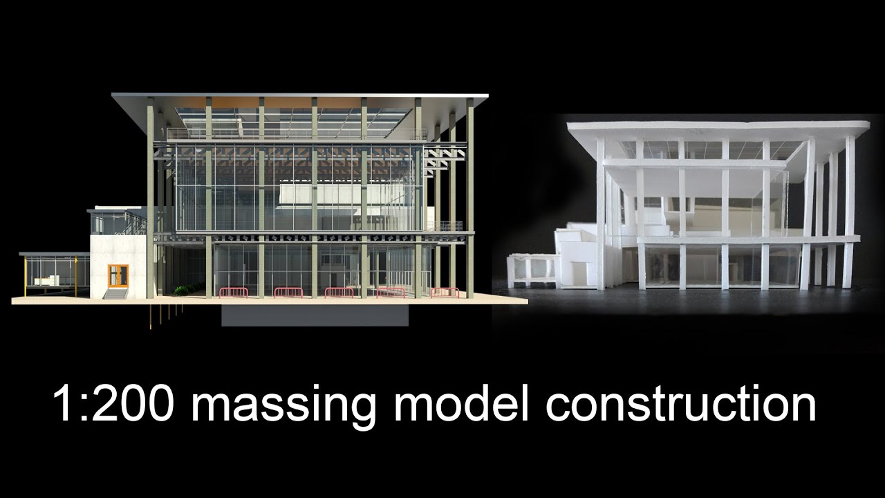 constructing an 1:200 massing model - YouTube
