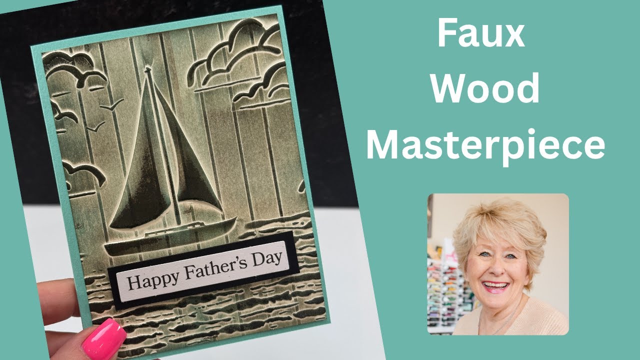 Create a Carved Wood Look with Embossing Folders | Easy Textured Cards ...